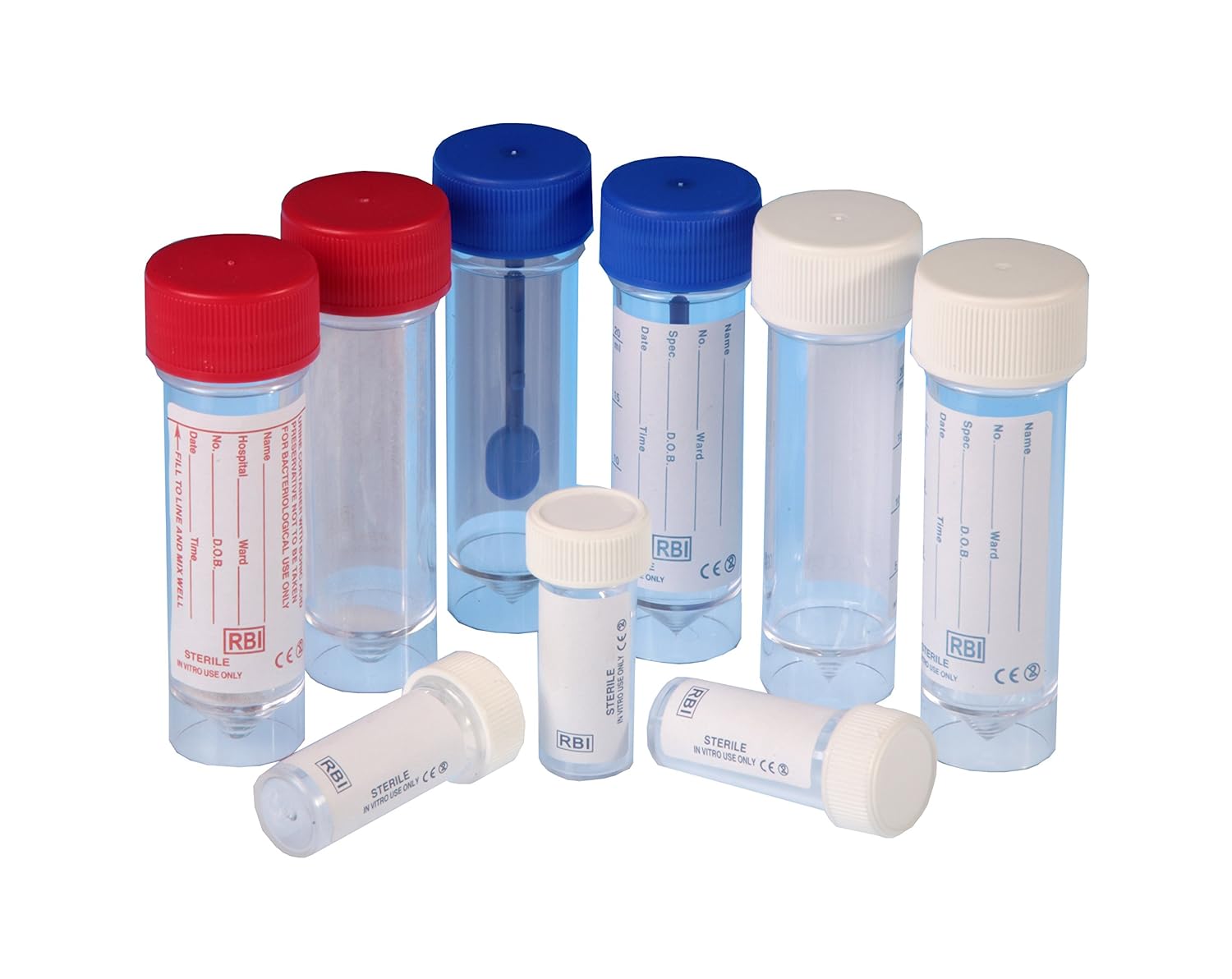 Medline 309602E Stool Container with Label and Flow Seal, 30 mL (Pack ...