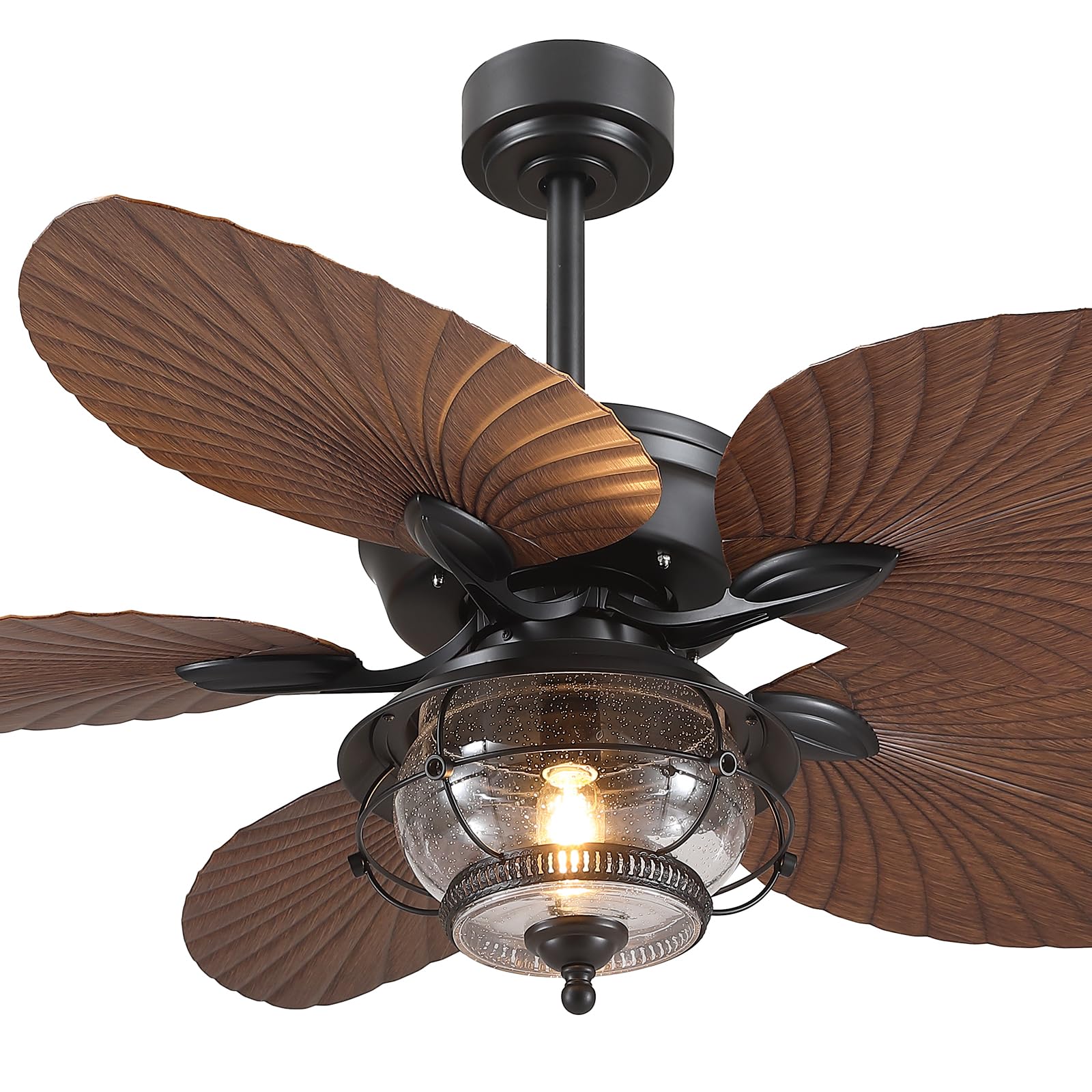 Wiviniya 52 Inch Tropical Ceiling Fan with Light and Remote, Outdoor ...