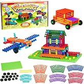 Amazon.com: POPULAR PLAYTHINGS Playstix Construction Toy Set with ...