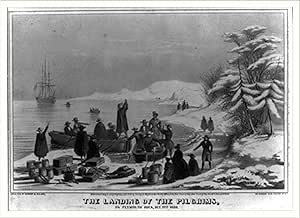 Amazon.com: Historic Print (L): The landing of the Pilgrims, on ...
