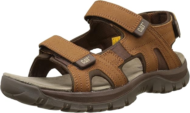 Cat Footwear Giles Open Toe Sandals, Mens Brown, 6 UK 40 EU: Amazon.co ...