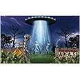 Amazon.com : Funnytree UFO Alien Backdrop Spaceship Halloween Birthday ...