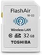 Toshiba FlashAir W-03 32GB Wireless SD Flash Memory Card Wi-Fi Full HD - SD-F32AIR03(8: Amazon ...