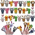 Amazon.com: 24 PCS Finger Puppets Set Mini Stuffed Animals Finger ...