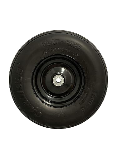 Easy Fit 4.00-6 Flat-Free Wheel Assembly for Residential Wheelbarrow in ...