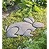 Amazon.com : Rabbit Stepping Stone : Outdoor Decorative Stones : Garden ...