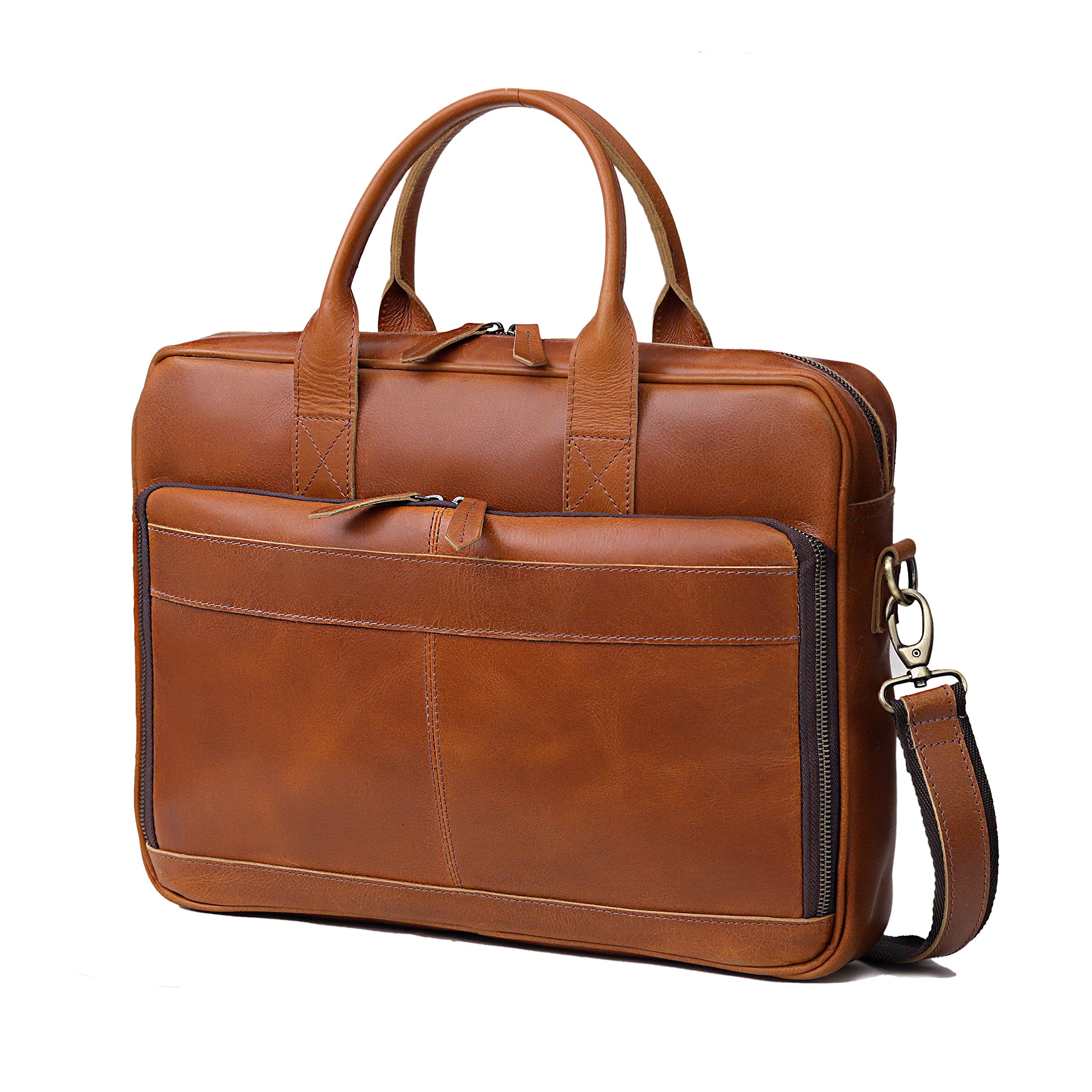 VC VINTAGE COUTURE Leather briefcase bag for men Leather Laptop Bags ...