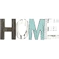 Amazon.com: MyGift Rustic Multicolored Solid Wood HOME Cut Out Word ...