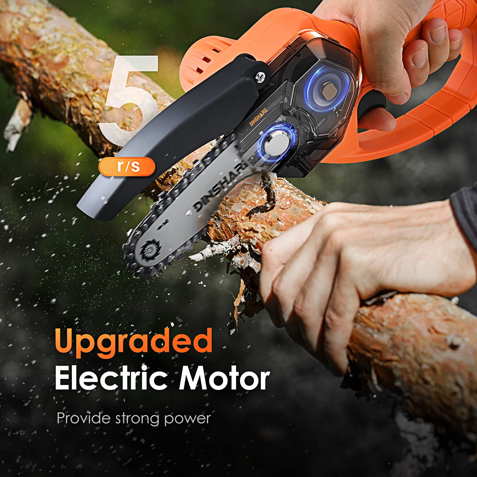 Mua Mini Chainsaw - Cordless Electric 4 Inch Chain Saw W/ 20V 2.0Ah ...