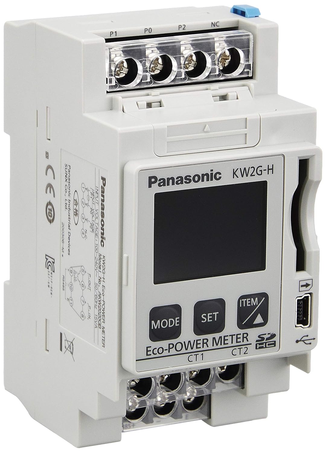 Amazon | パナソニック KW2G-Hエコパワーメータ 基本ユニット/SDカード対応タイプ AKW2020GB | 電気制御機器 | 産業・研究開発用品 通販