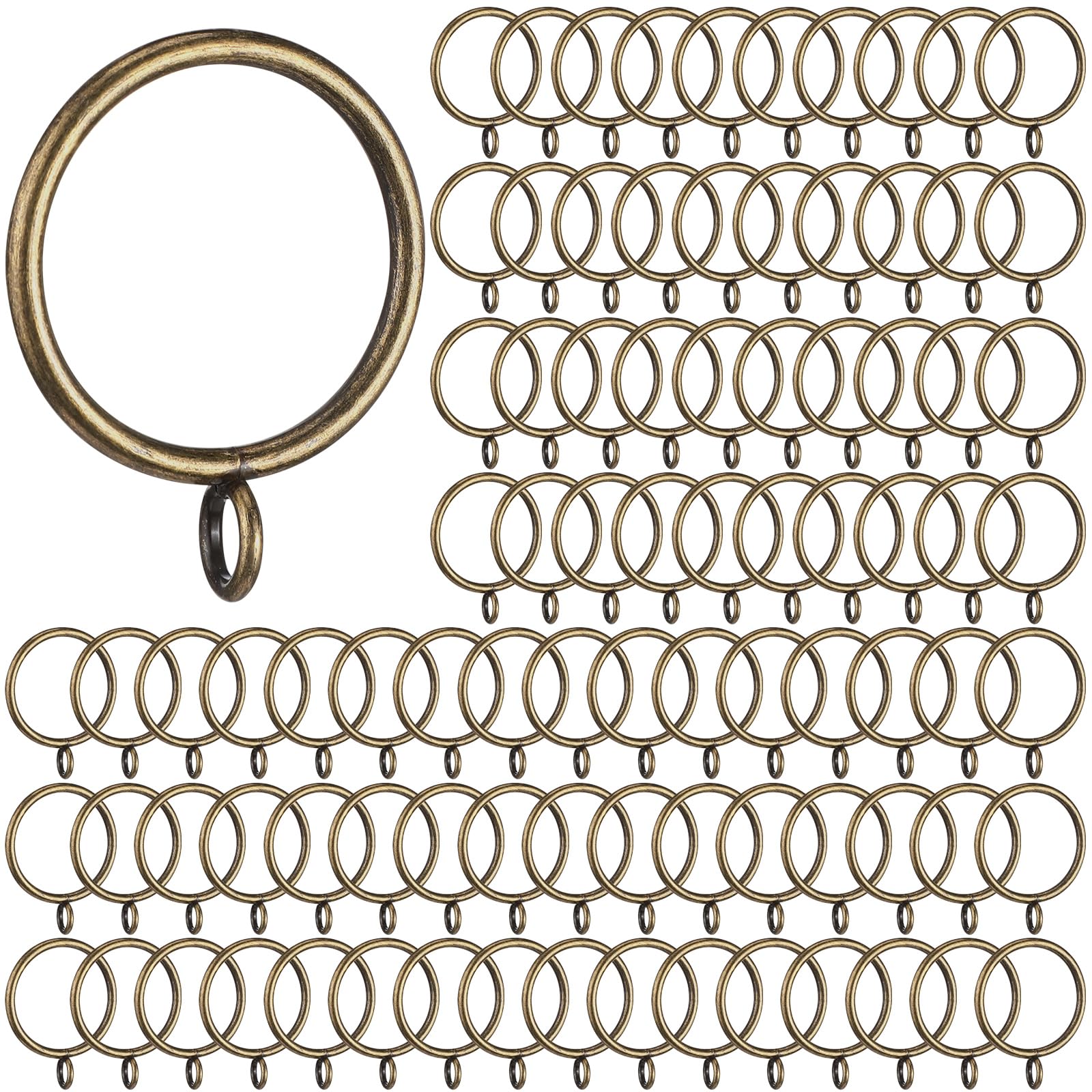 **NON-REFUNDABLE** (FAIR) Maitys 100 Pcs Metal Curtain Rings with ...