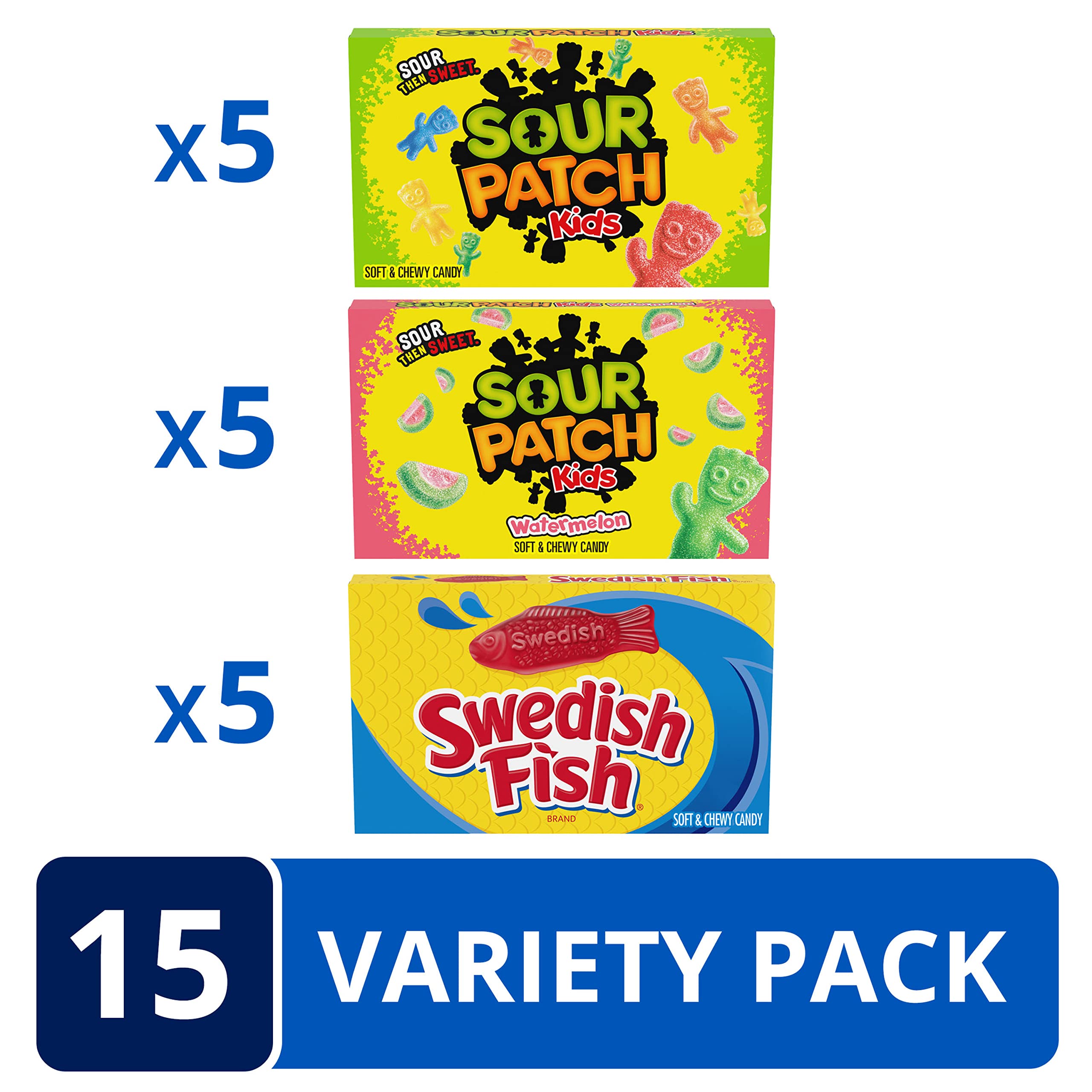 Mua SOUR PATCH KIDS and SWEDISH FISH Soft & Chewy Candy Variety Pack ...