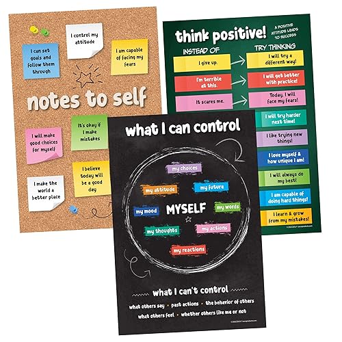 ZOCO – Social Emotional Learning Posters for Teens (3-Pack) – Laminated ...