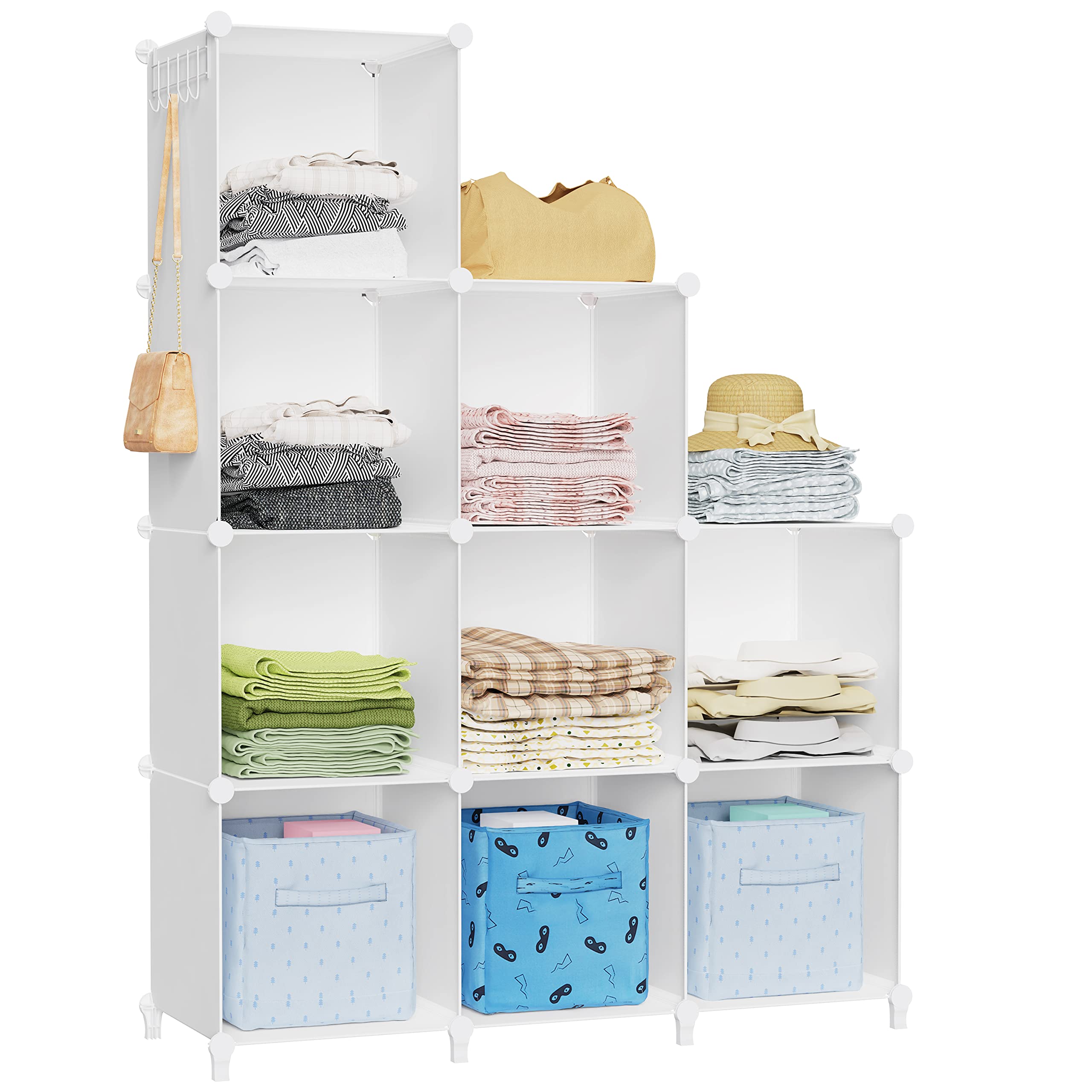 HOMIDEC Closet Organizer, 9-Cube Closet Organizers and Storage, Cube ...