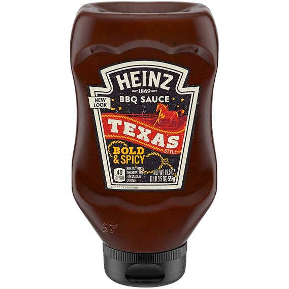 Amazon.com : Heinz Barbeque Bold & Spicy Texas Style Sauce (19.5 oz ...
