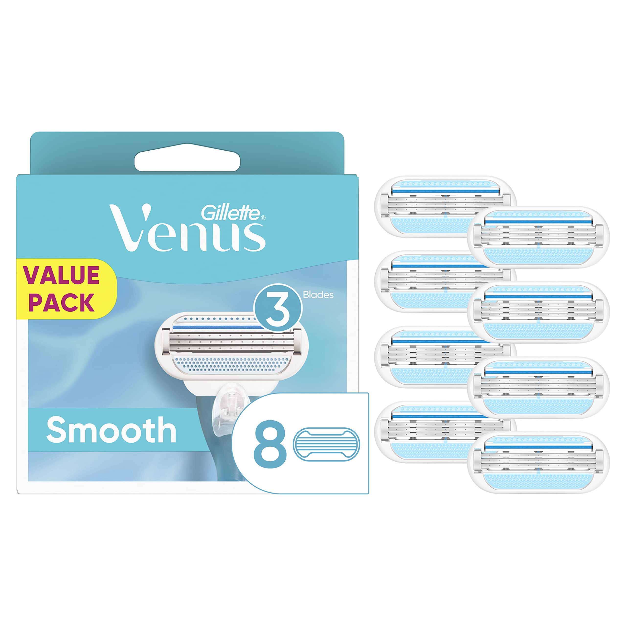 Mua Smooth Womens Razor Blade Refills, 8 Count, Lubracated to Protect ...