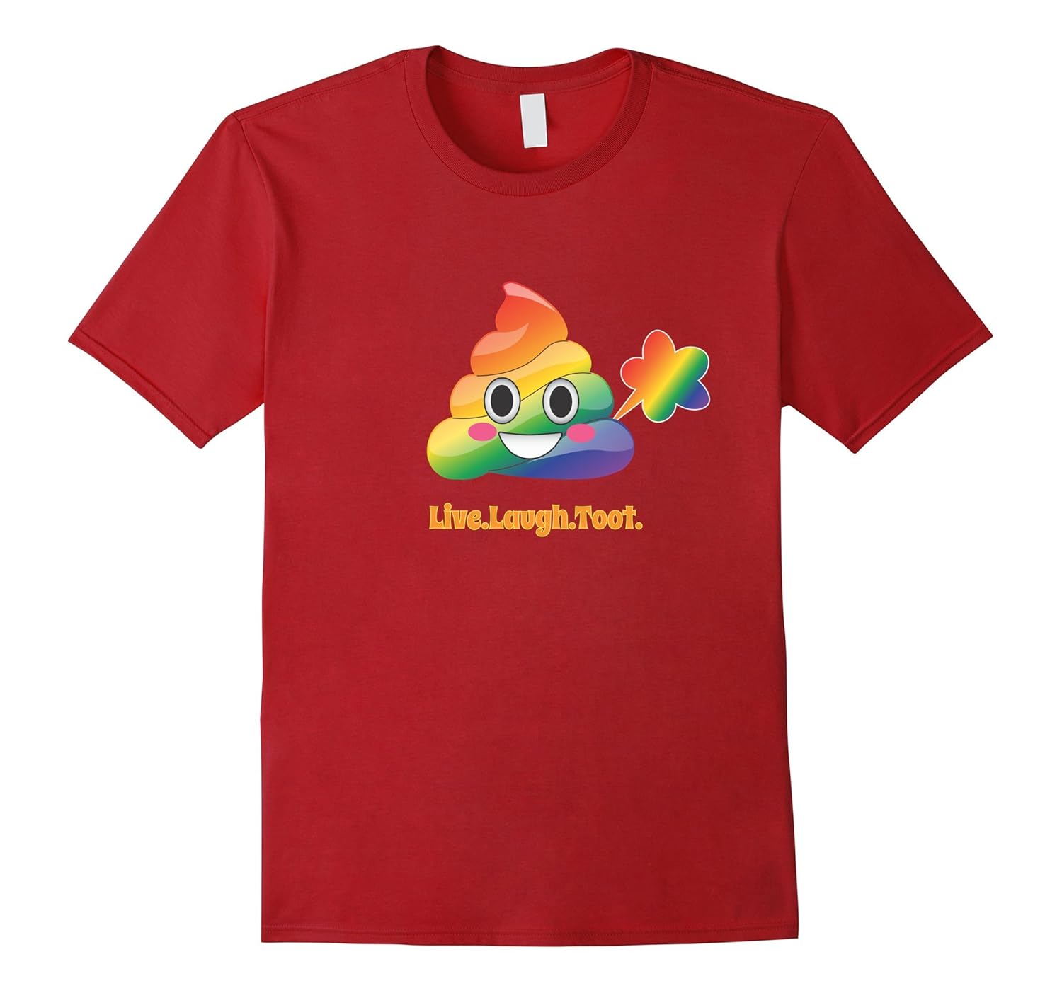 Live Laugh Toot Poop Emoji Fart T-Shirt Loading Zone PJ-CD – Canditee