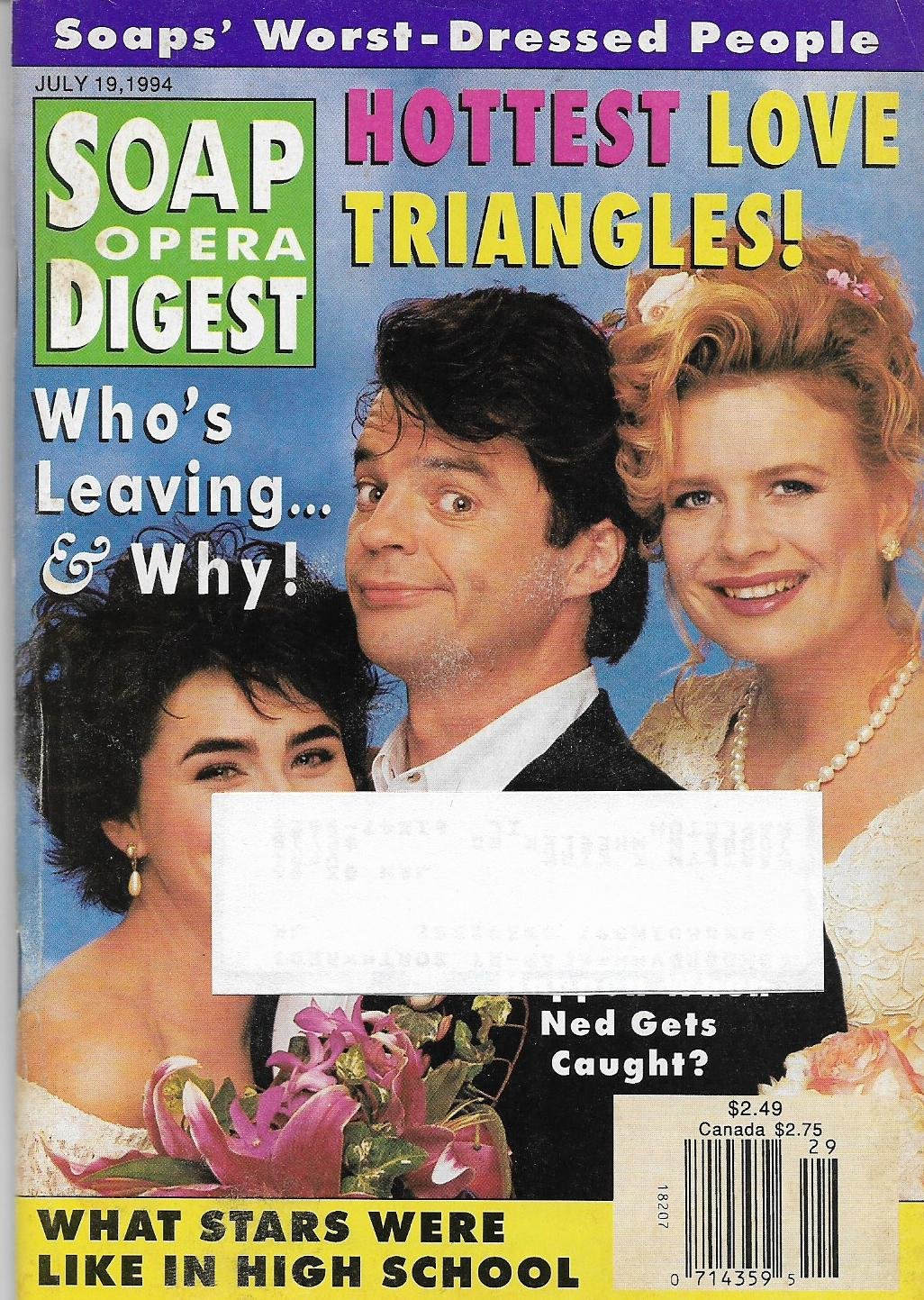 July 1994: When "Justin" almost wed "Kayla". Wally Kurth and Mary Beth ...