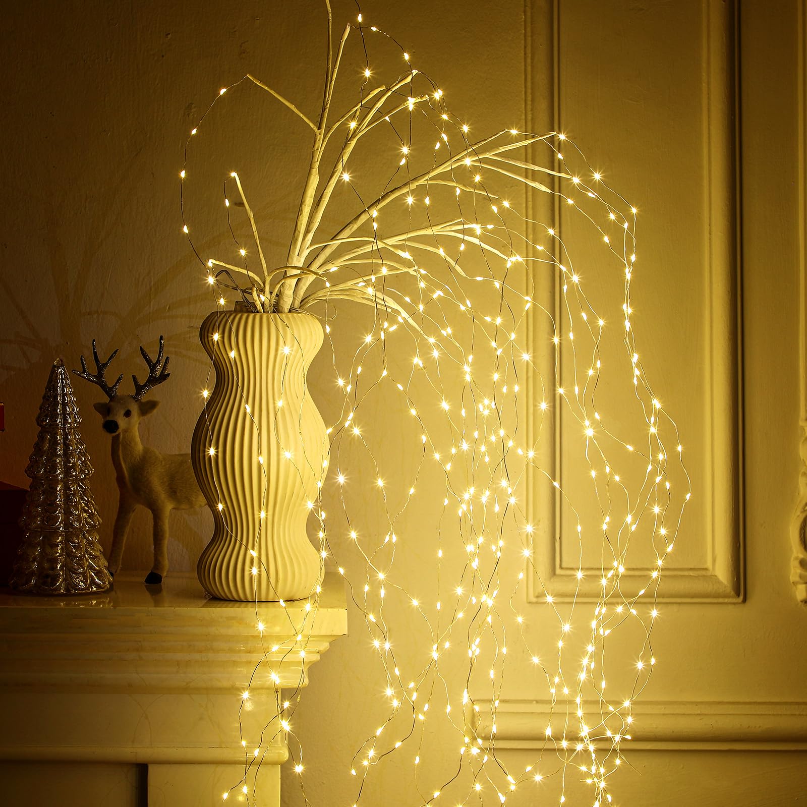 Glooglitter 2 Pack LED Tree Branch Light Christmas Lighted Branches 40 ...