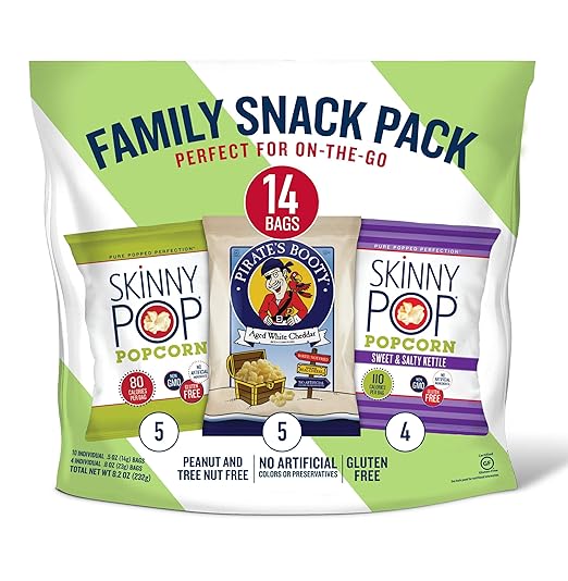 Amazon.com: Skinny Pop Family Snack Pack: Skinnypop Original & Sweet ...