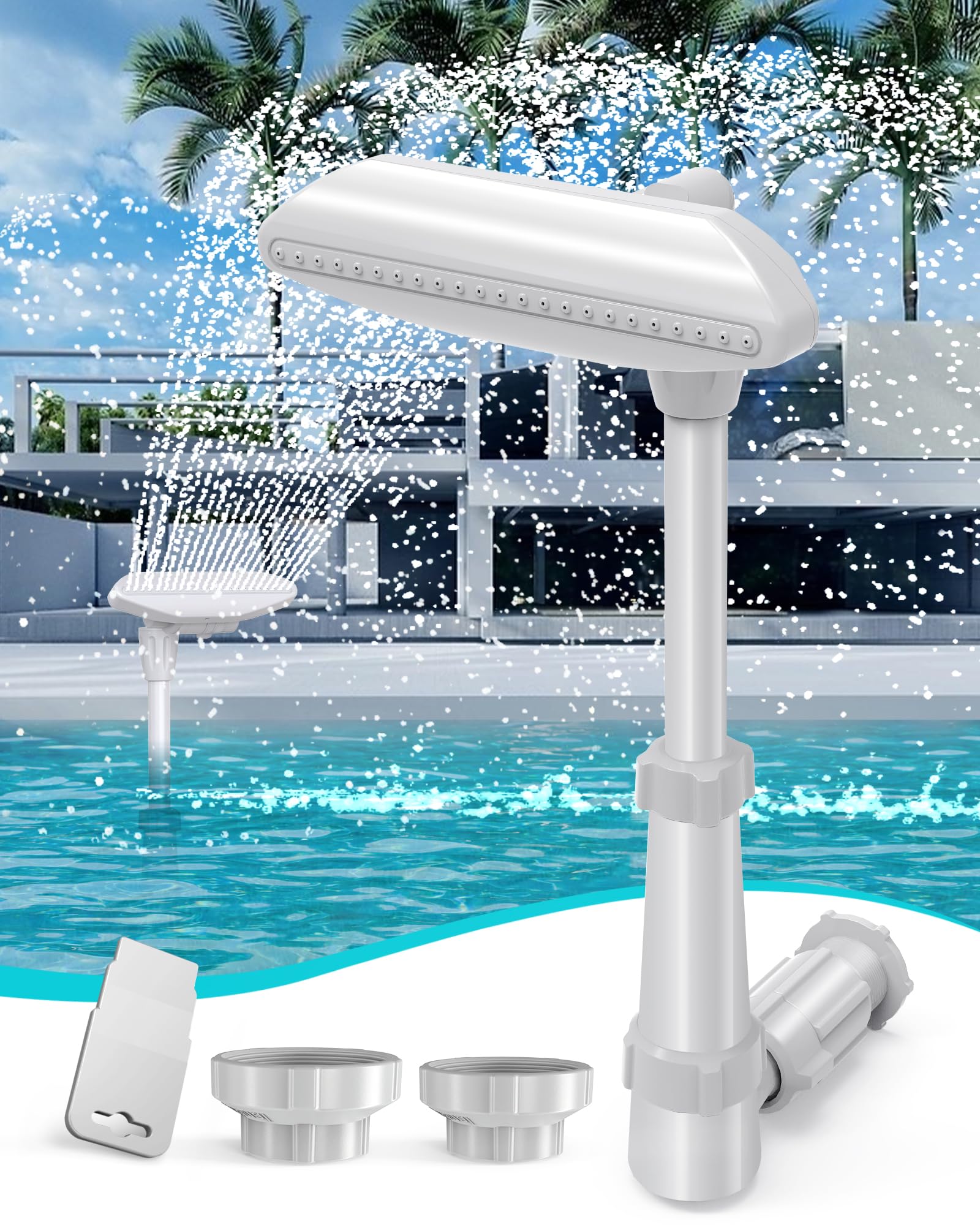 Pool Fountain Above In-Ground Pools - Auto Up&Down Swing Pool Sprayer ...