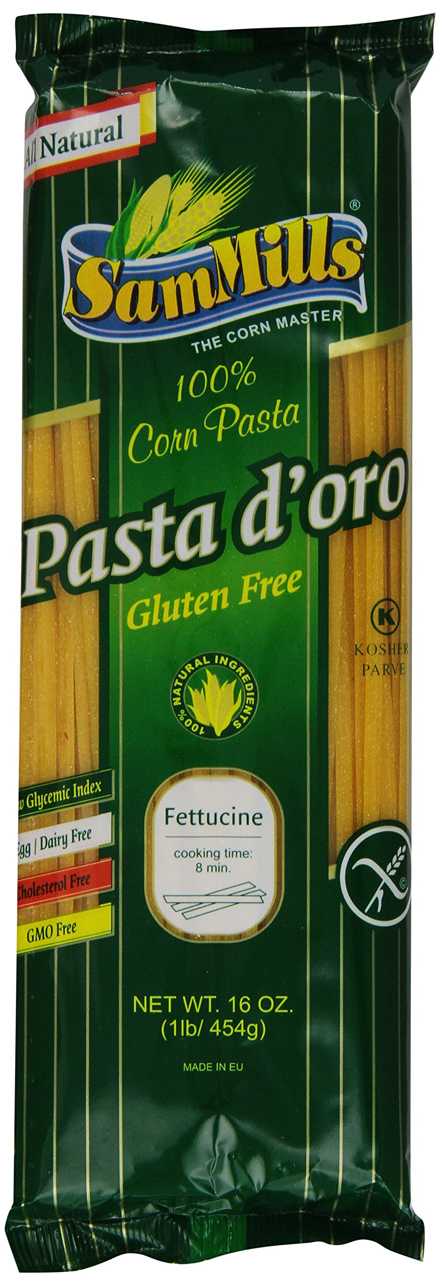 Amazon.com : Sam Mills Pasta D'Oro Gluten Free Penne Rigate, 1-Pound ...