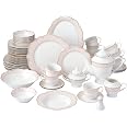 Amazon.com | Joseph Sedgh Collection "Sandra" 57-Piece Bone China ...