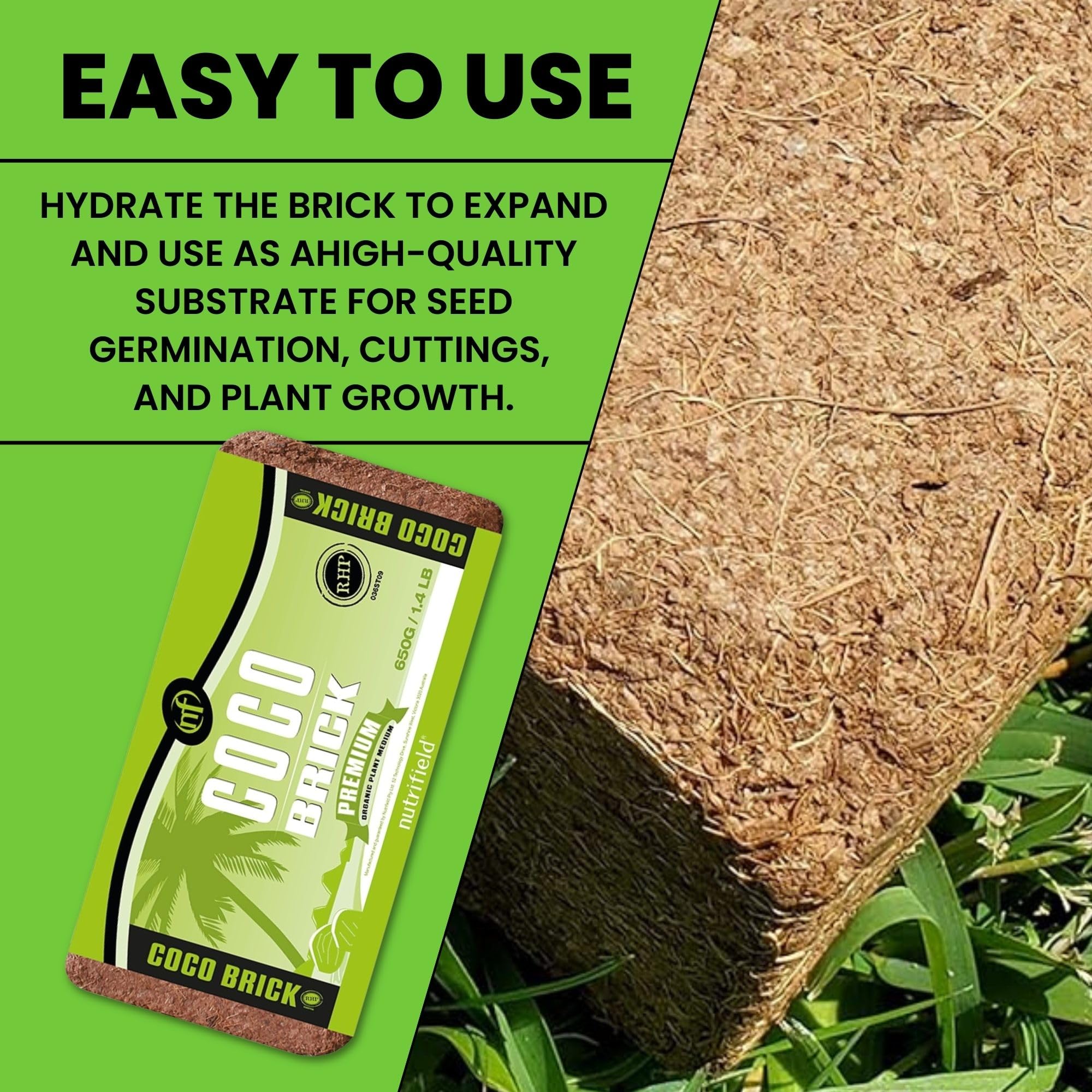 Mua Coco Coir Brick Organic Coconut Coir 650 Gram Coco Fiber Compressed ...
