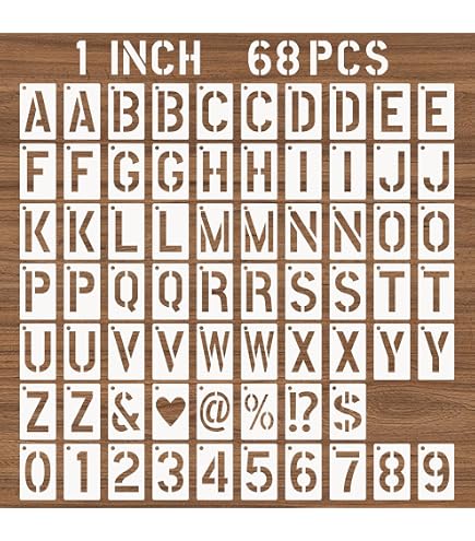 Stencil Nummer Lettertypen