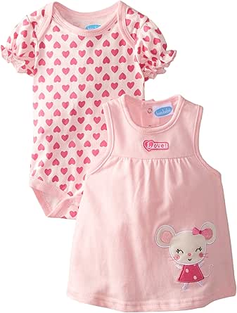 Amazon.com: BON BEBE Baby Girls' French Terry Jumper Set: Clothing ...