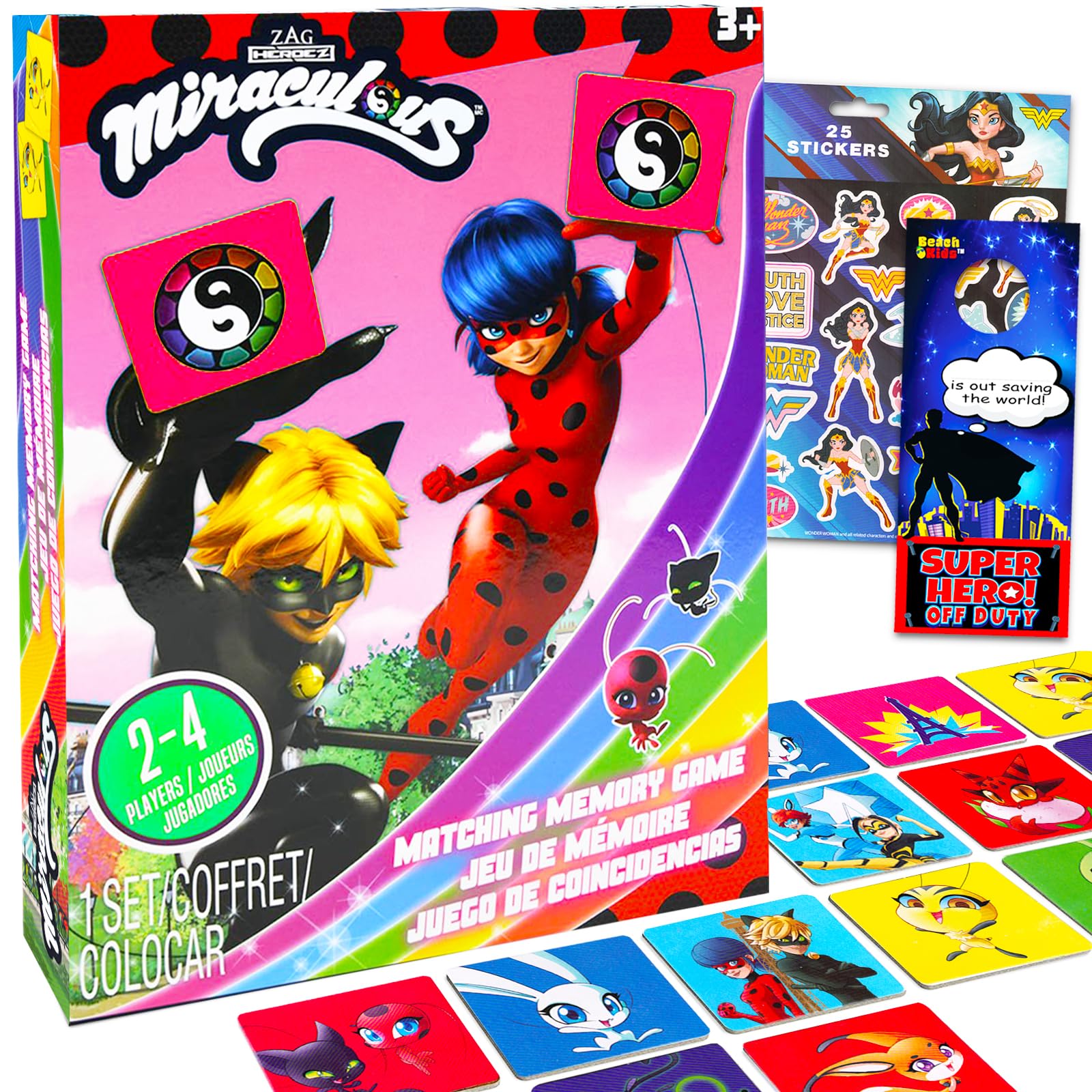 Mua Zagtoon Miraculous Ladybug Memory Game Set Bundle with Miraculous ...