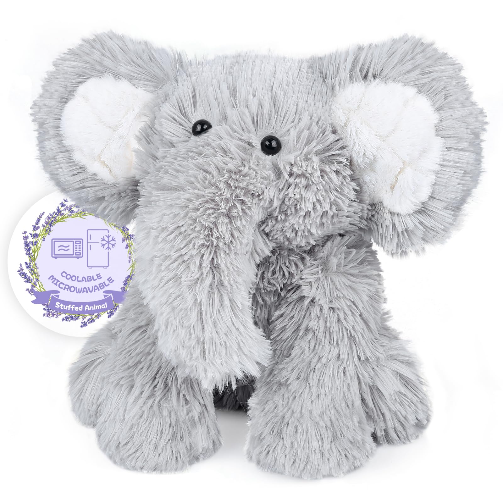 SuzziPals Warming Elephant Stuffed Animals, Microwavable Stuffed Animal ...