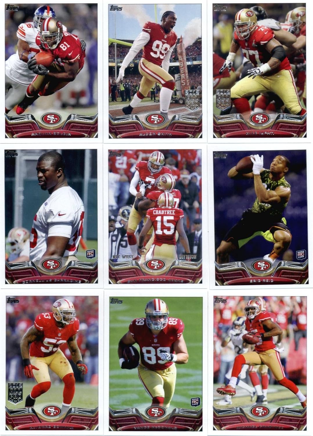 Amazon.com: 2013 Topps NFL Football Team Set (SEALED) - San Francisco ...