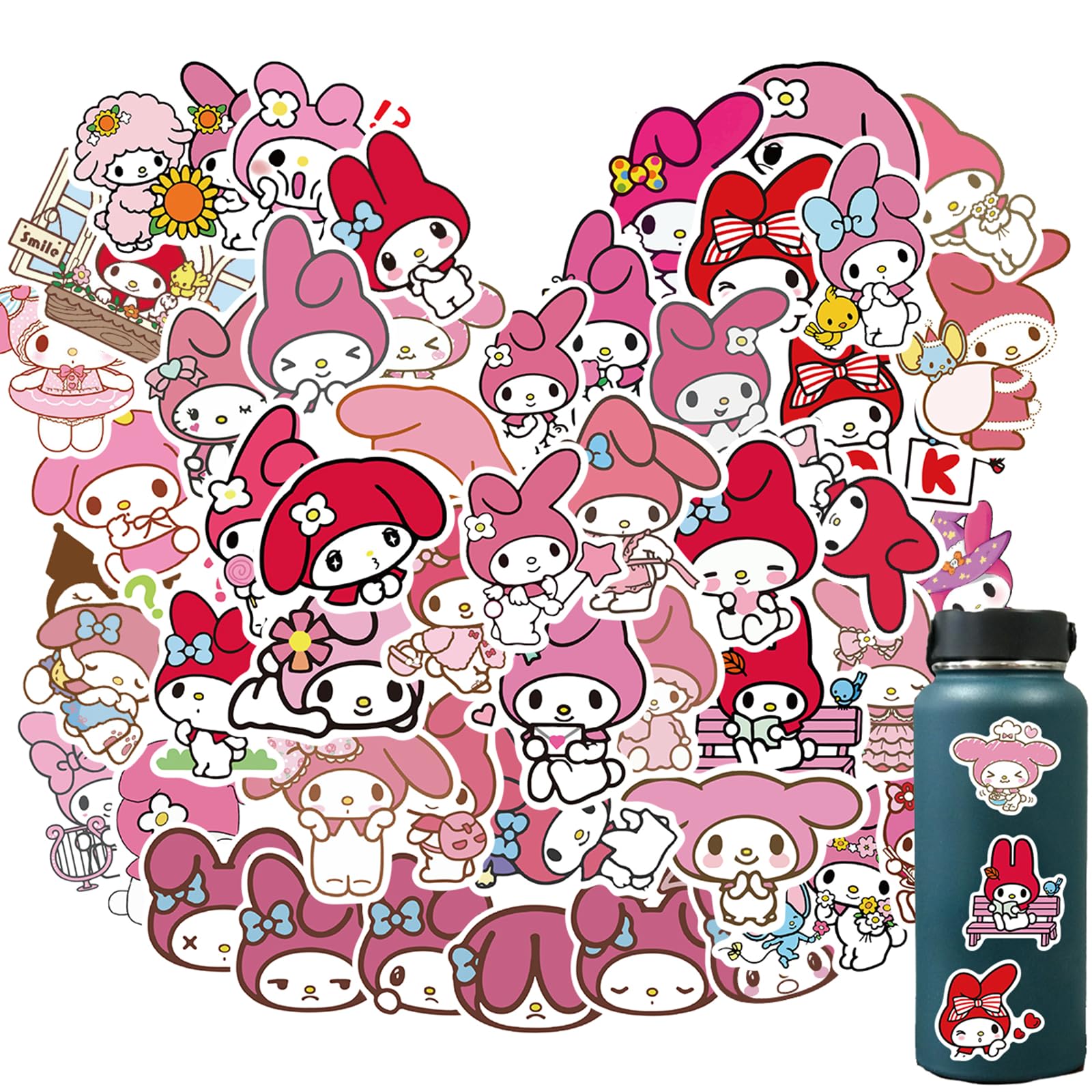 Mua 50pcs My Melody Stickers Pack 50Pcs, Cute Stickers for Kids Teens ...