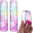 Amazon.com : 2 PCS Flexible Rulers, 6 Inch Bendable Plastic Ruler, Soft ...