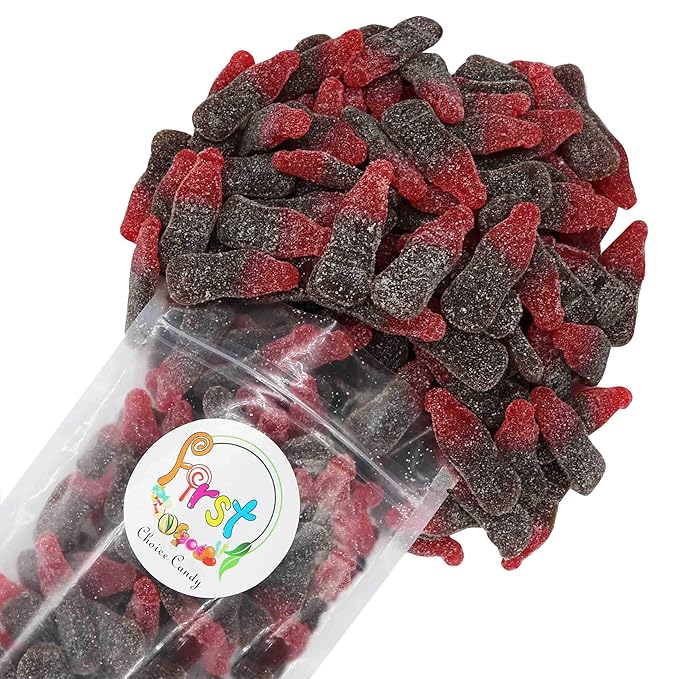 Amazon.com : Gummy Sour Cola Bottles (Sour Cherry, 5 LB) : Grocery ...