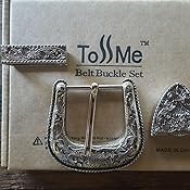 Amazon.com: TOME Western Cowboy Buckle 38MM Antique Silver Belt Buckle ...