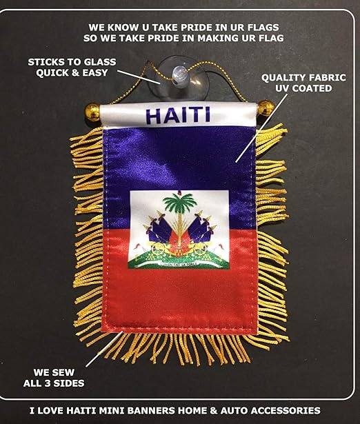 Amazon.com : PRK 14 Haitian Haiti Flags for Cars Automobiles Home ...