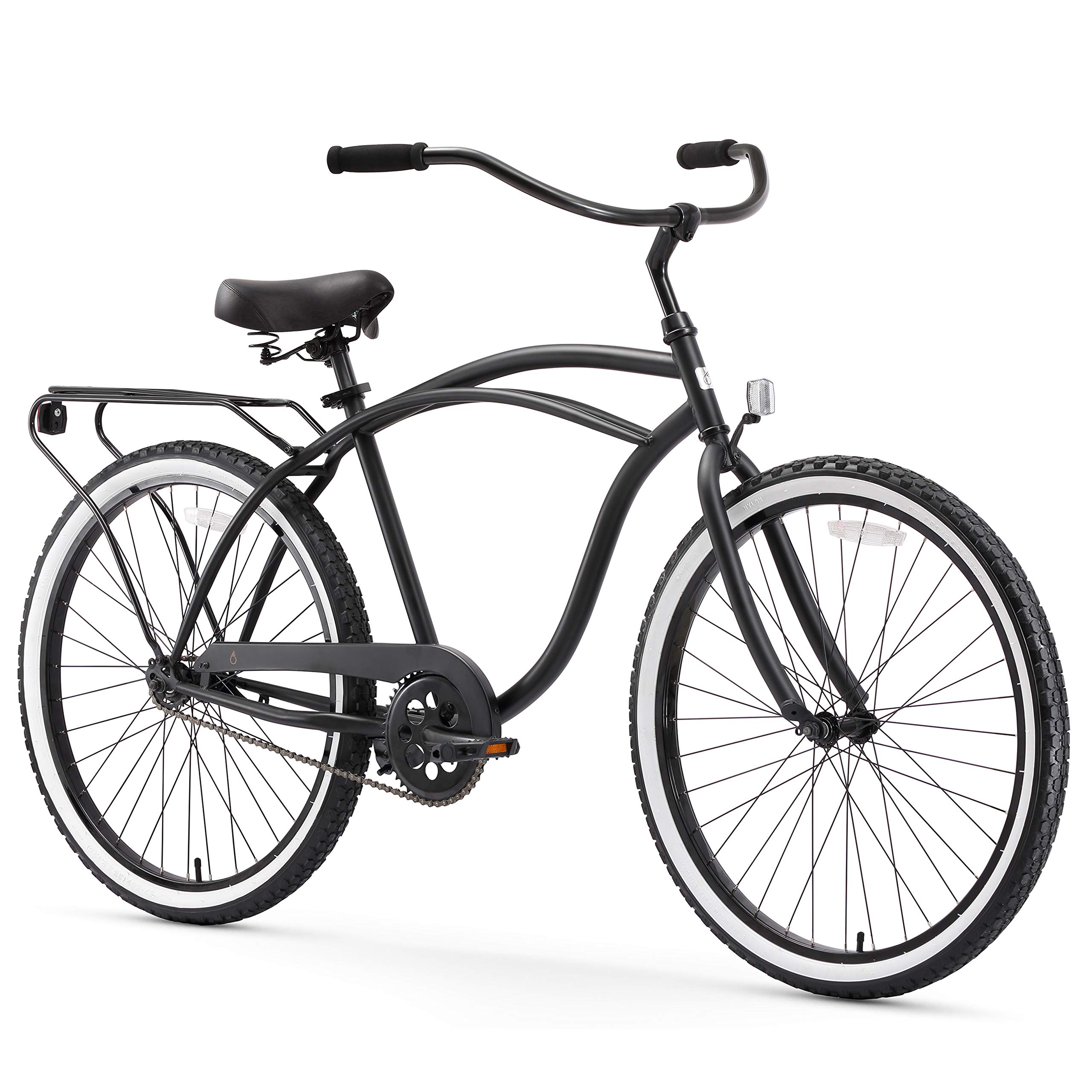 Sixthreezero Around The Block Men s Cruiser Bike With Rear Rack 24