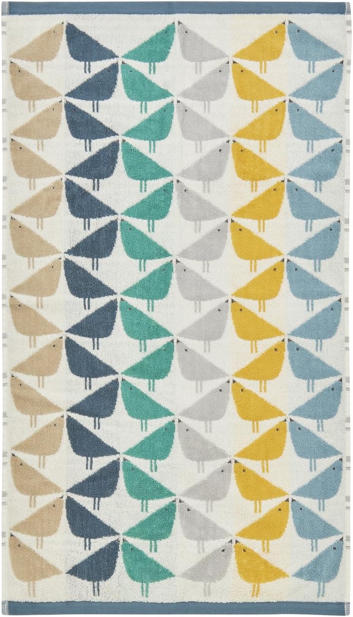 Scion Lintu Bath Sheet Towels, Cotton, Cool Lagoon, 90 x 150 x 0.2 cm ...