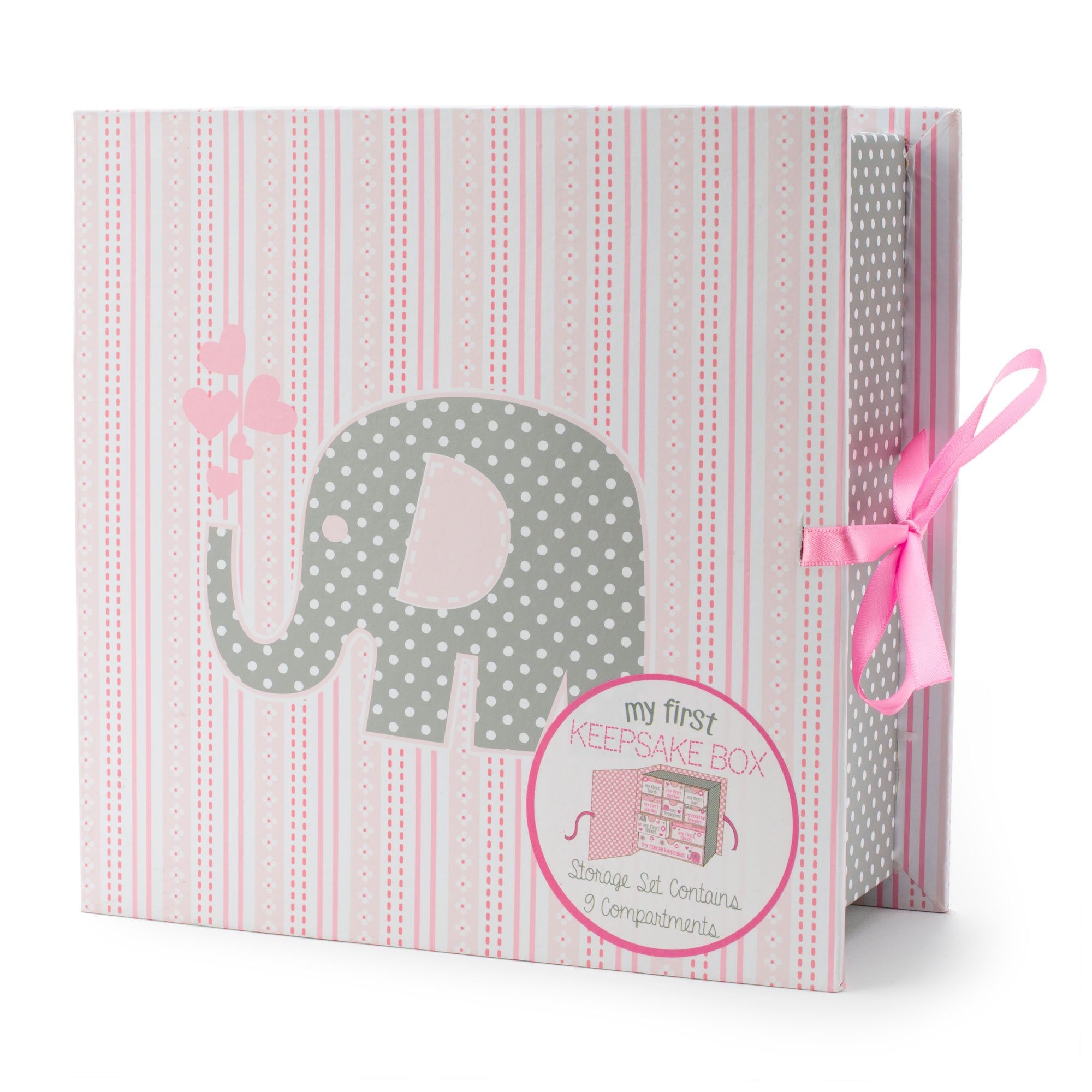 Amazon.com : Baby Milestone Keepsake Storage Box: Track Treasured ...