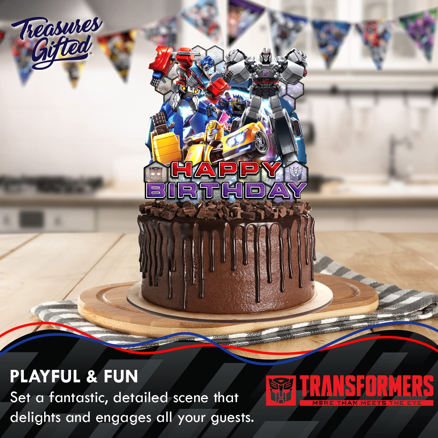 Mua Treasures Gifted Officially Licensed Transformers Cake Decorations ...
