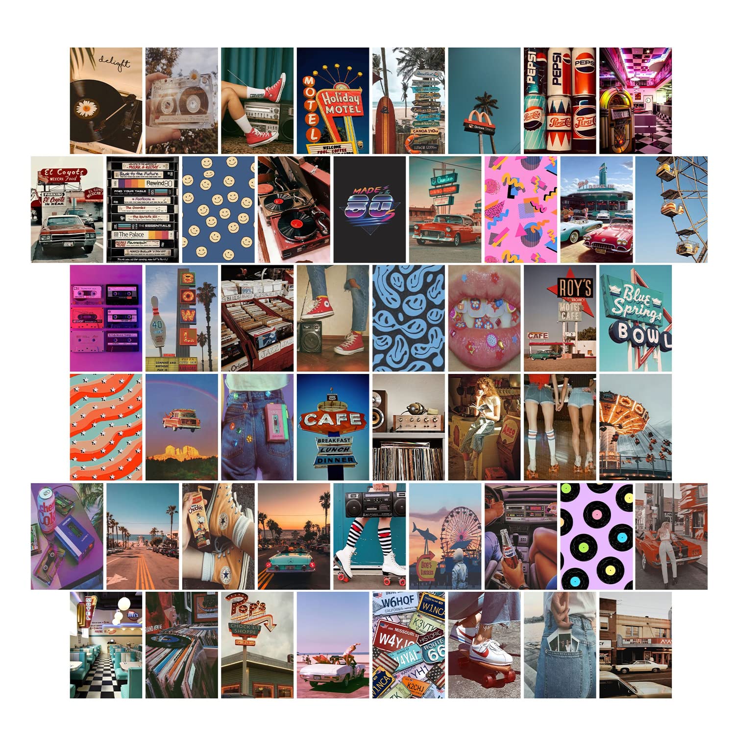 Mua Anguxer 50 Pieces Wall Collage Kit Aesthetic, Aesthetic Postcards ...