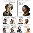 Amazon.com: KINYEYE 10PCS Motivational Quotes Poster, History Classroom ...