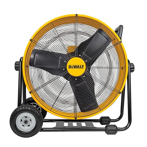 DEWALT DXF2490 High Velocity Fan, Floor Fans, 24 Inch Large Electric ...