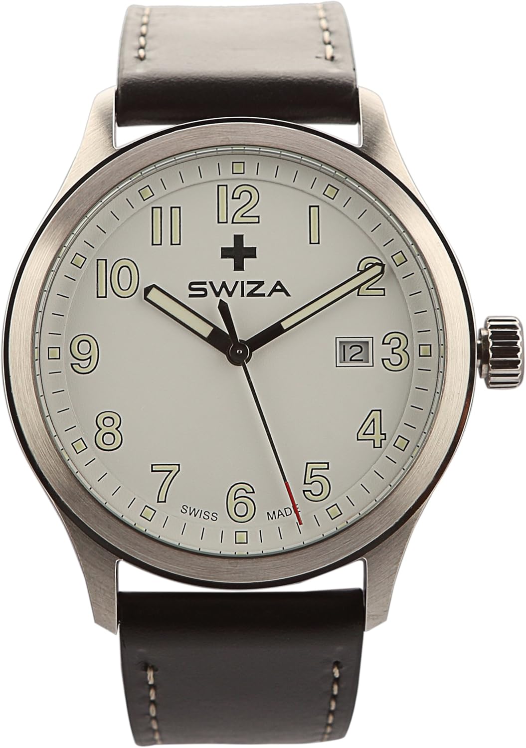 Swiza Men's WAT.0251.1002 Kretos Analog Display Swiss Quartz Black ...