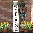Amazon.com : flowtorely Outdoor Welcome Sign for Front Porch Standing ...