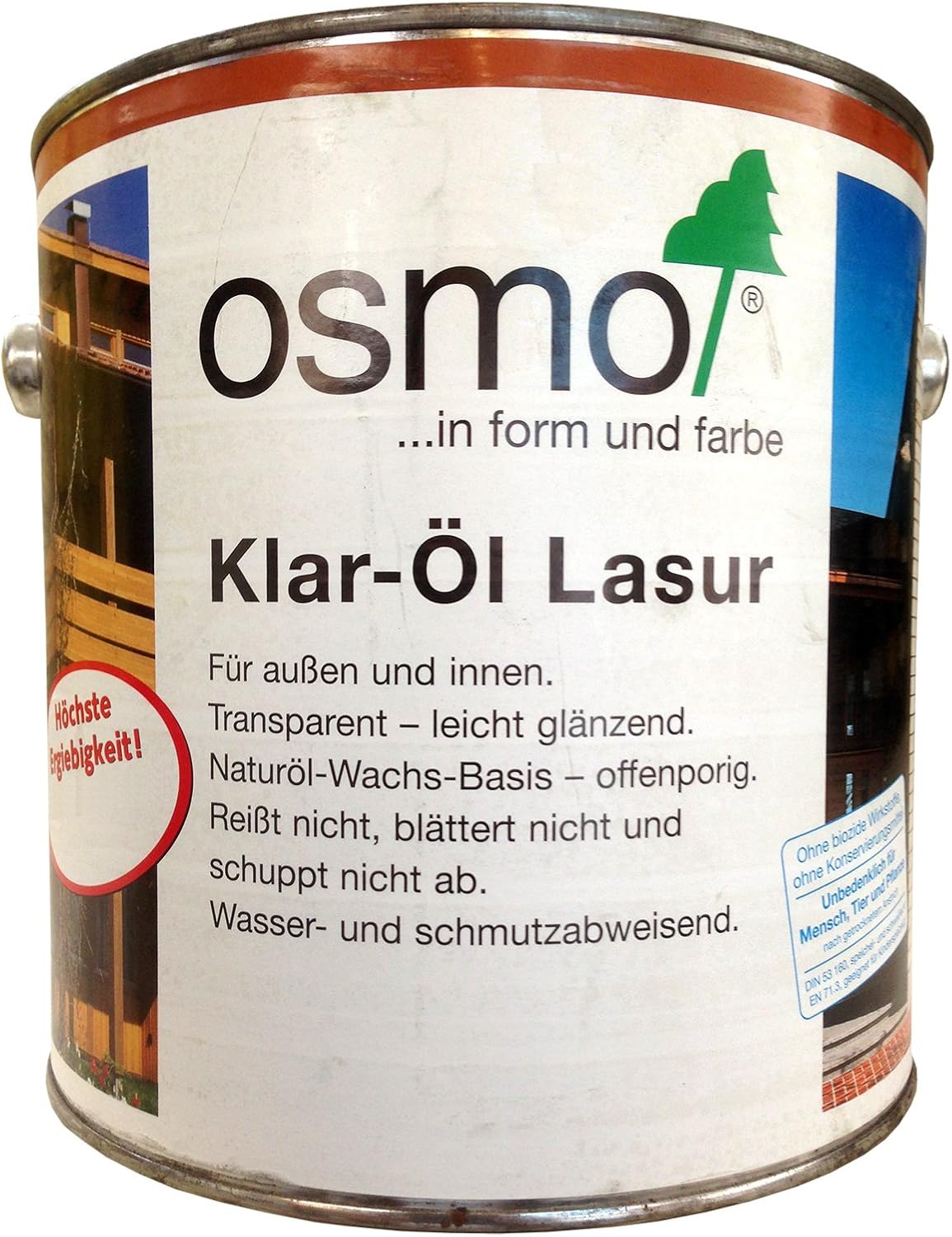 Osmo "Klar-Öl Lasur" - 2,5L(Fichte hell): Amazon.de: Baumarkt