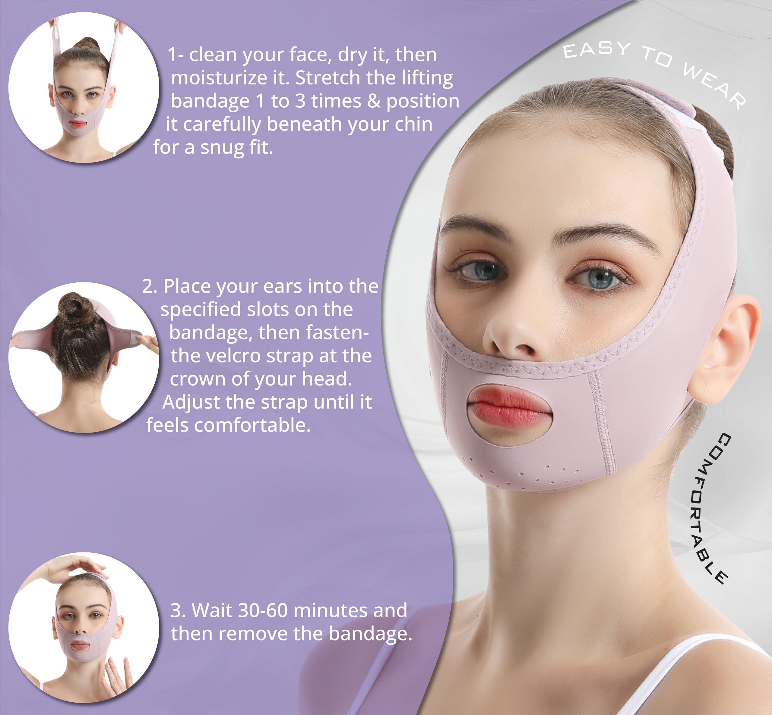 Mua V Line Lifting Mask & Face Lifting Strap, Double Chin Strap, Neck ...