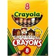 Amazon.com: Crayola Multicultural Crayons (Pack of 8 Crayons) : Toys ...